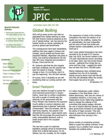 Passionist JPIC Australia – August 2023 – PASSIOCHRISTI